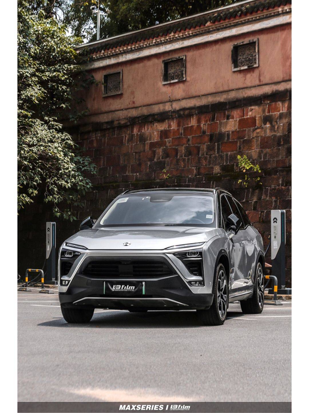 蔚来ES6-LB改色膜液态金属铝水银，整体的科技感与生活完美契合_搜狐汽车_搜狐网