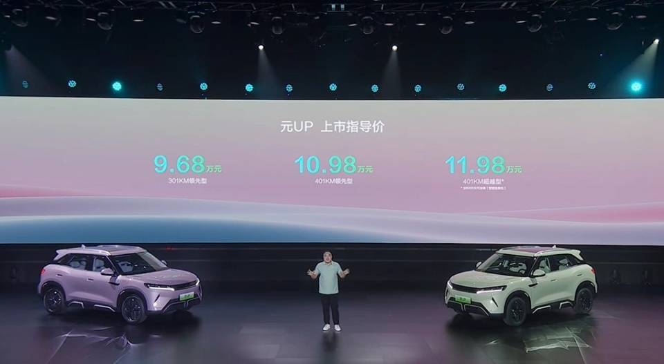 城市代步新选择！比亚迪A0纯电SUV元UP上市，9.68万元起_搜狐汽车_搜狐网