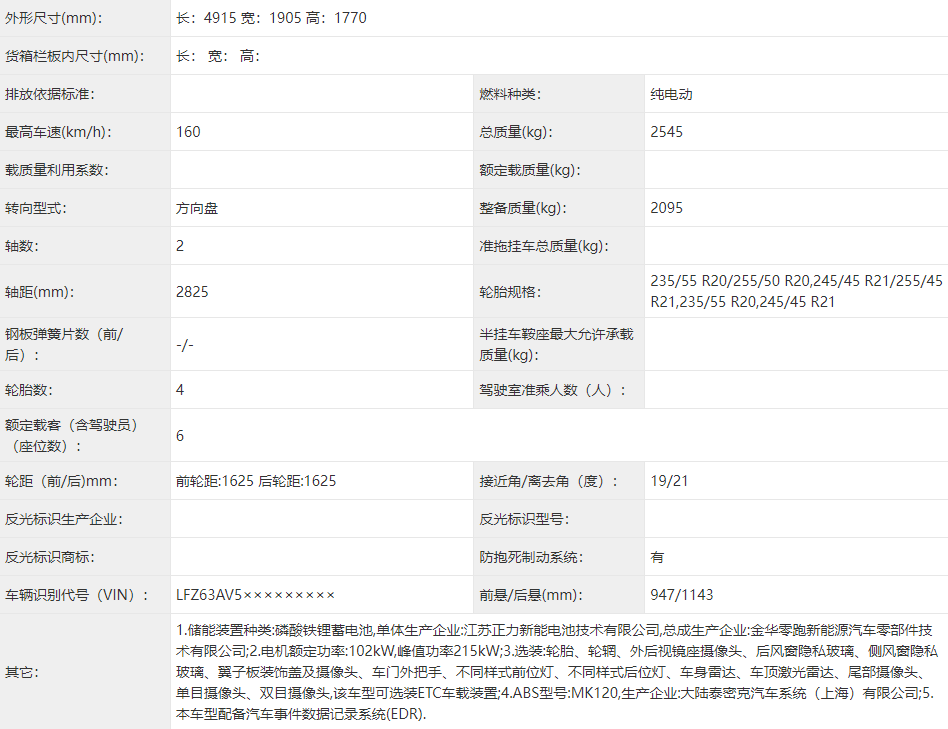 新车！零跑C16申报信息曝光，800V高压平台，中大型SUV六座布局_搜狐汽车_搜狐网