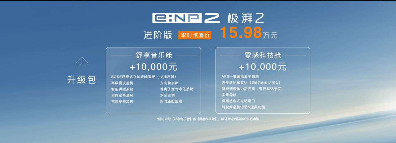 广汽本田e:NP2极湃2发售，纯电限时惊喜价15.98万元_搜狐汽车_搜狐网