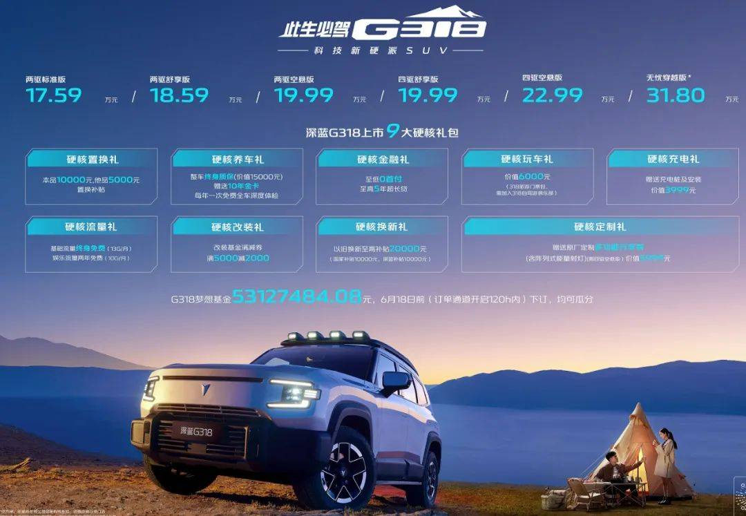 两度新车汇|重塑硬派SUV价值新标杆，深蓝G318正式上市_搜狐汽车_搜狐网