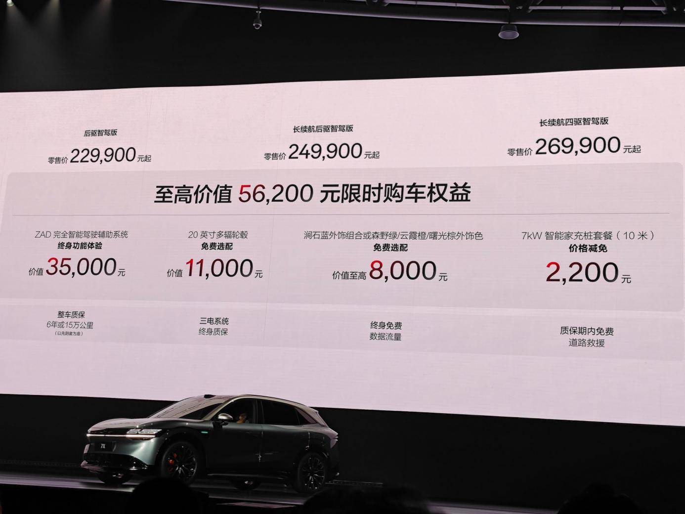 22.99万元起售，大五座纯电SUV，极氪7X正式上市-智能车-资讯-头部财经