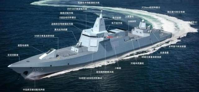 没用激光武器也没用全电推进！第二批次055舰，究竟改进了哪里？_改动_电磁_舰艇