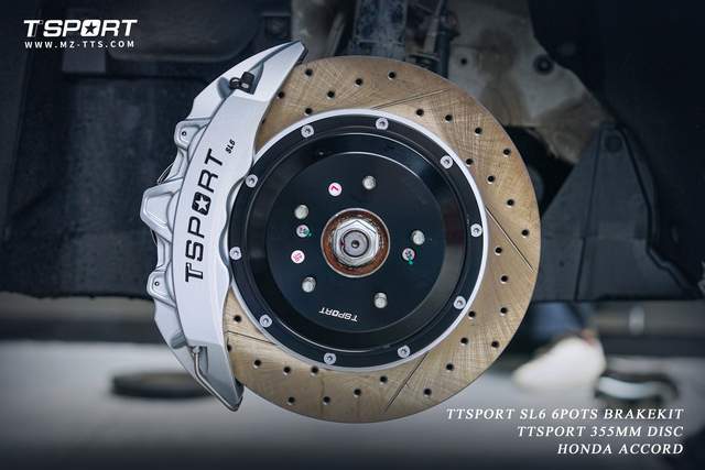 本田雅阁改装TTSPORT六活塞SL6刹车案例细节展示_搜狐汽车_搜狐网