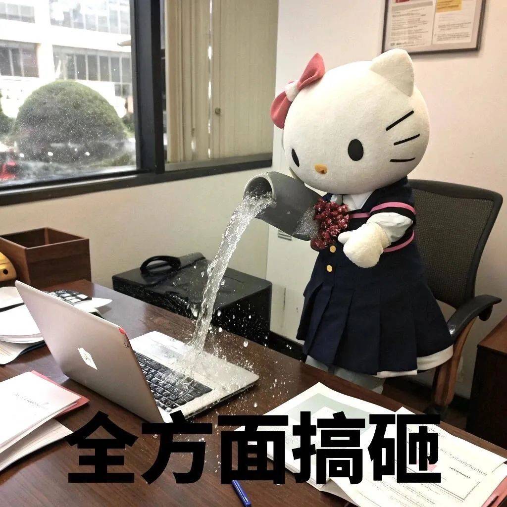 可爱Hello Kitty职业精神状态gif表情包_Recraft_头像_图片