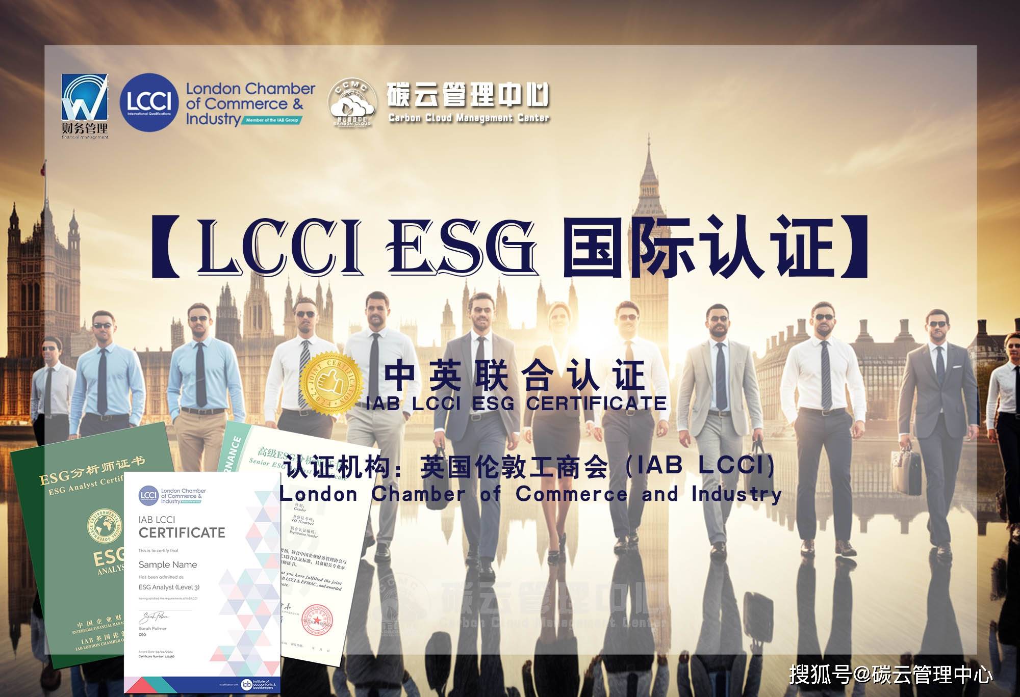 政策东风推动国际 ESG发展，LCCI ESG 中英联合认证《ESG 分析师》证书成为职业晋升重要利器！_企业_报告
