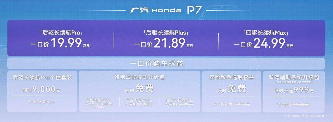 19.99万元起，新驾趣纯电SUV广汽本田P7正式上市_搜狐汽车_搜狐网