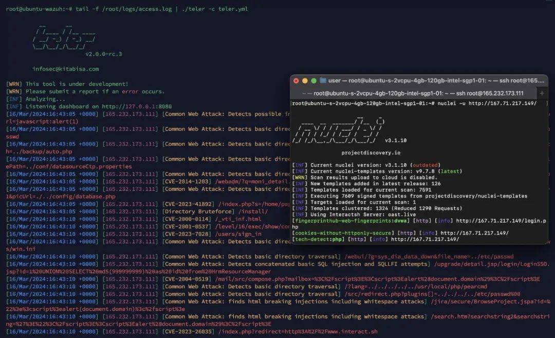 一键审计 web 日志_teler_规则_攻击