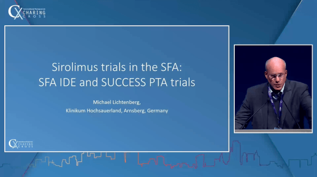 CX 2024｜西罗莫司DEB应用于SFA的临床试验：SFA IDE和SUCCESS PTA试验_患者_病变_治疗