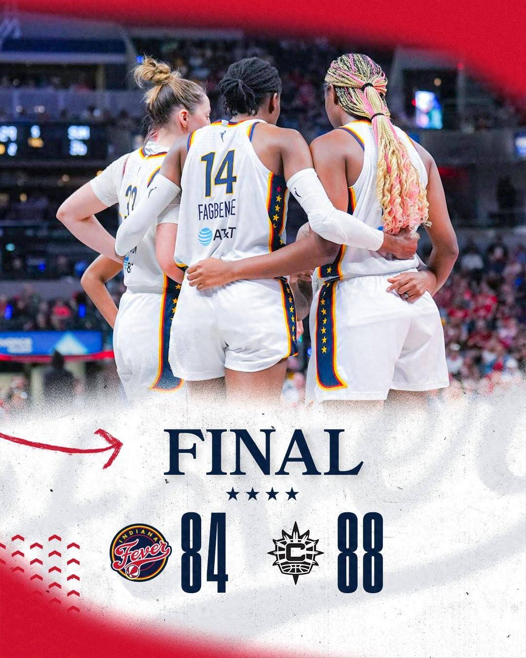 凯特琳-克拉克17分&队友憾失空篮绝平 狂热开季连战强敌遭4连败_太阳_助攻_WCBA