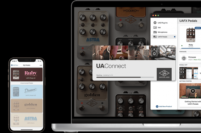 如何使用 UA Connect 与 UAFX 吉他单块效果器连接？_注册_箱体_Control