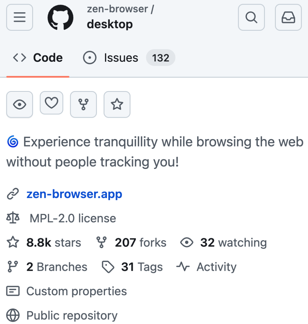 Zen浏览器——号称是“开源版Arc”、轻如鸿毛、快如闪电、已经有近1万开发者为它打call_Browser_支持_源代码