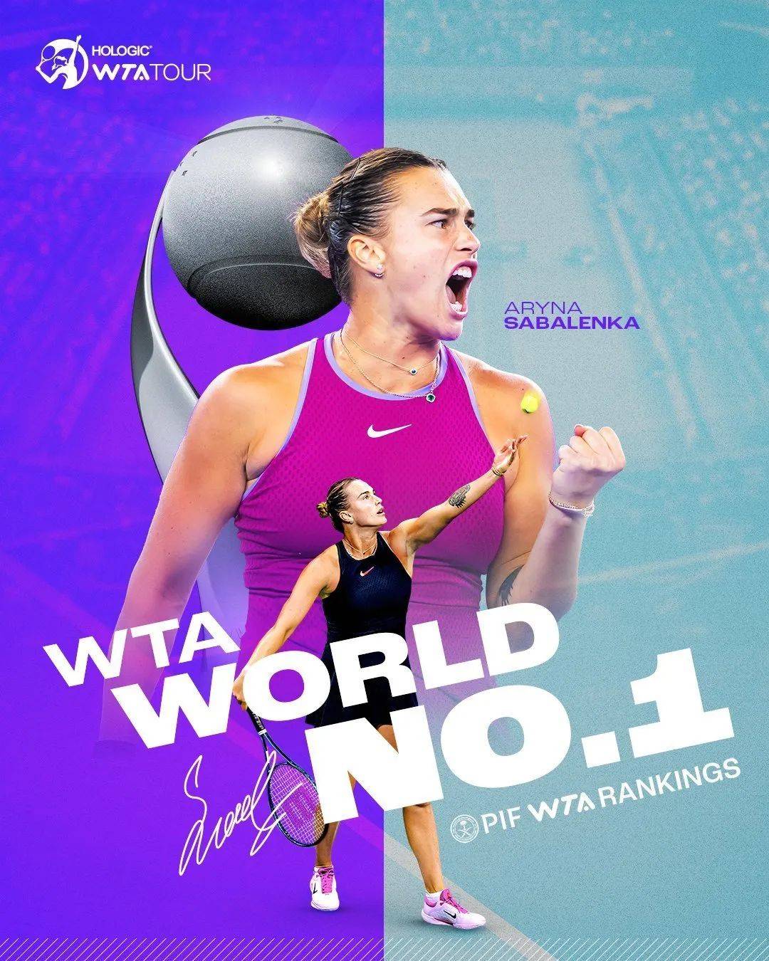 萨巴伦卡重返PIF WTA单打世界第一_手机搜狐网