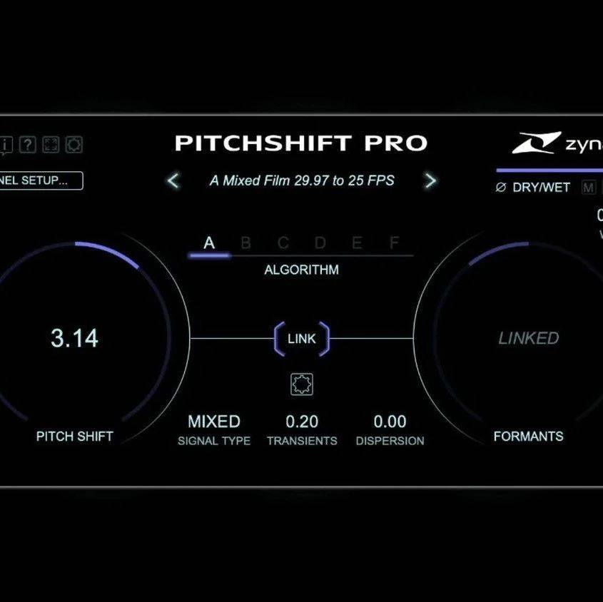 Zynaptiq的Pitchshift发布_Pro_算法_Conform