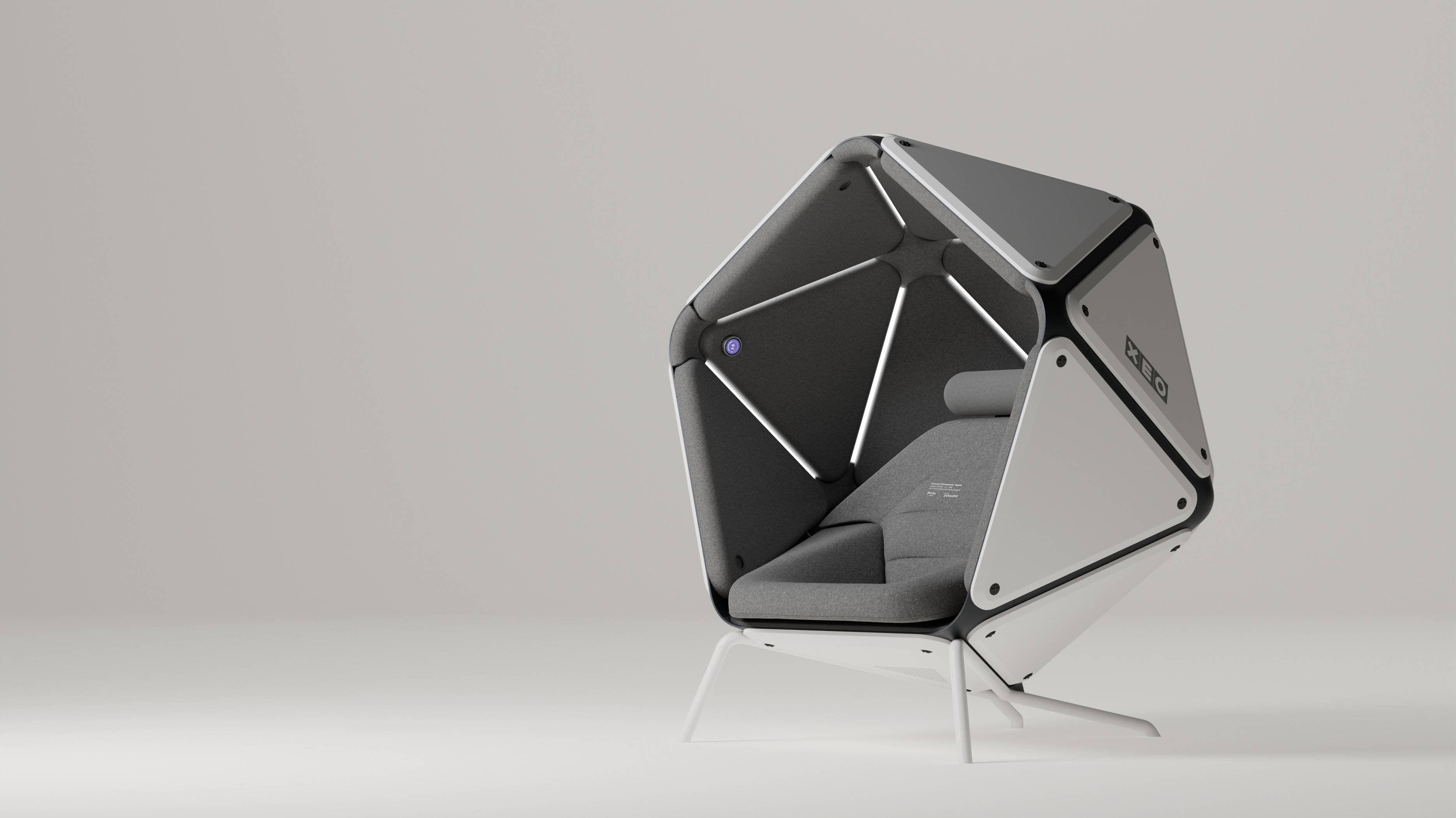 专注沉浸式娱乐设备的品牌 XEO 亮相 2025 CES，带来8K超轻头显和沉浸声娱乐座舱_使用者_产品_游戏