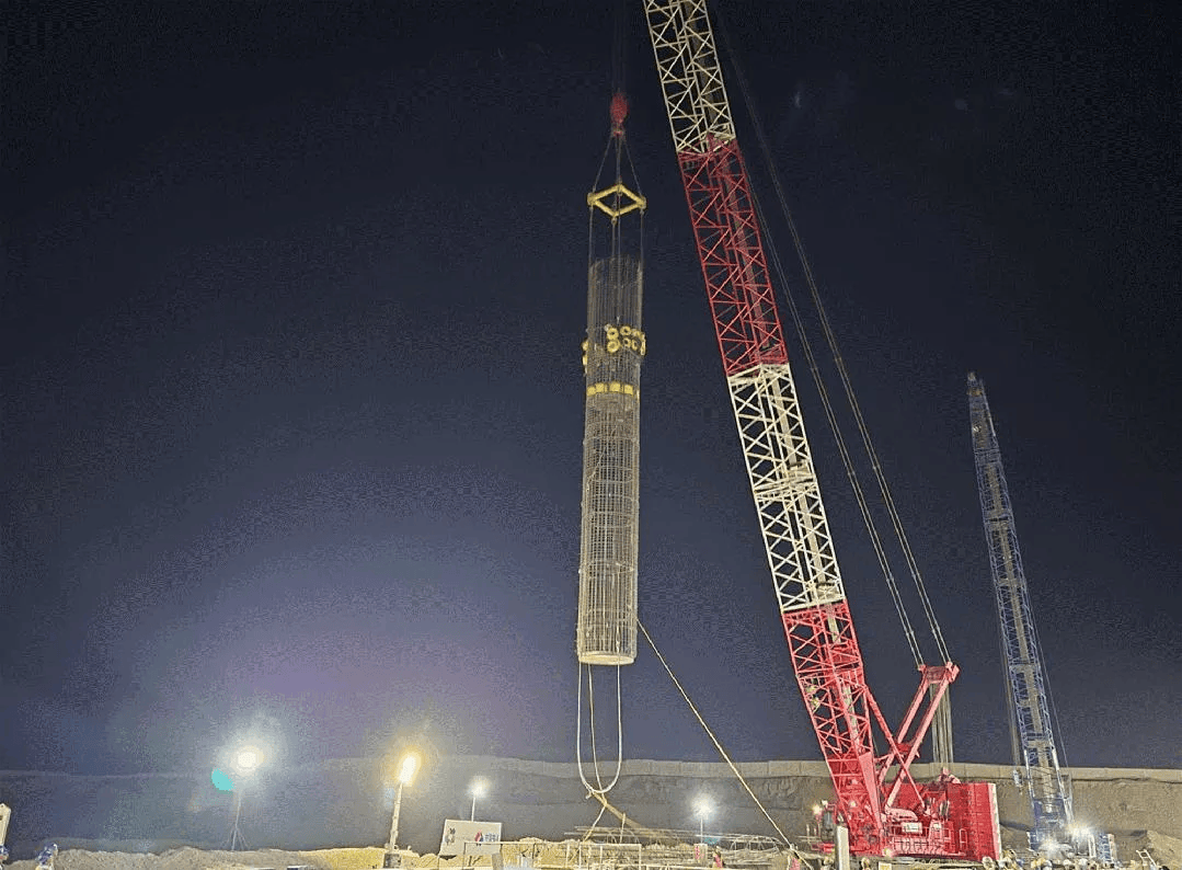 中国造！世界最大工程——“沙特未来城”最新进展_施工_项目_灌注桩