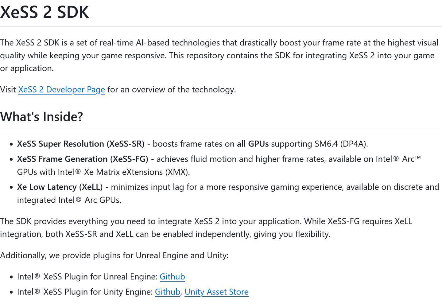 英特尔XeSS 2.0 SDK公开，超分辨率、帧生成及低延迟功能一网打尽_集成_技术_虚幻引擎