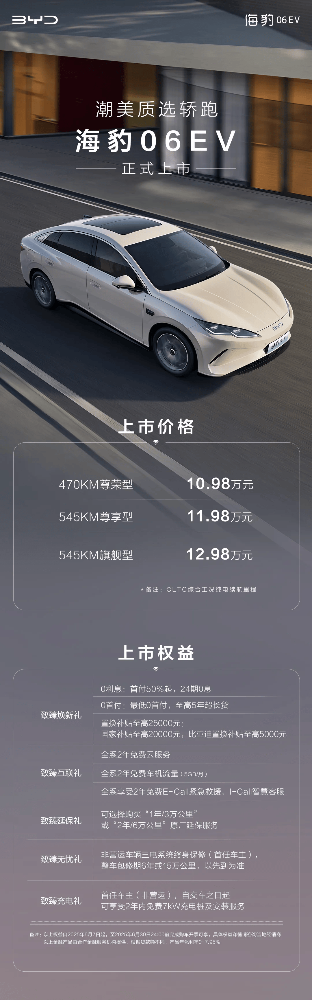 家用轿跑 年轻质选 | 海豹06EV上市10.98万起_搜狐汽车_搜狐网
