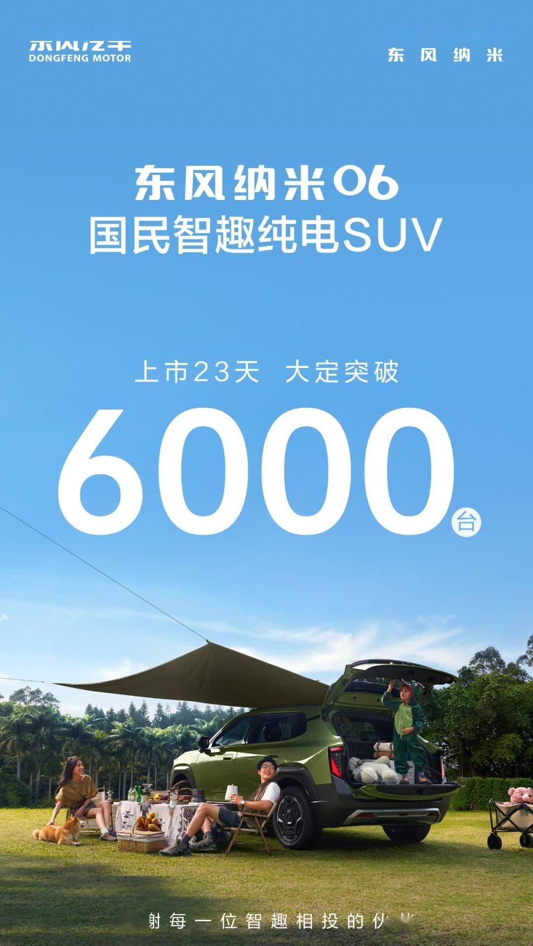 东风纳米 06 纯电 SUV 上市 23 天大定突破 6000 台_搜狐汽车_搜狐网