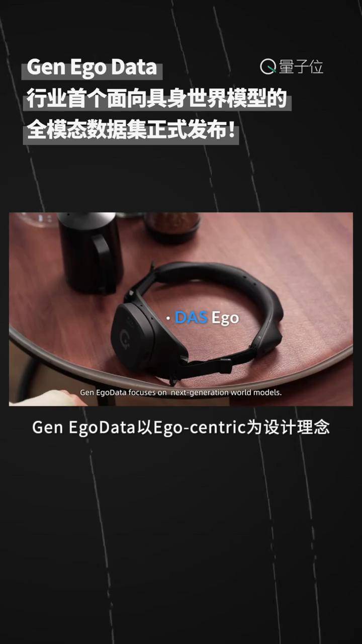 Gen Ego Data：首个具身世界模型全模态数据集发布 行业首个面向具身世界模型的全模态数据集Gen Ego Data正式发布！以人为中心 ...