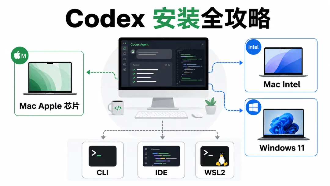 Codex 安装全攻略：Mac、Windows 、CLI、IDE一次讲清楚_Apple_入口_用户